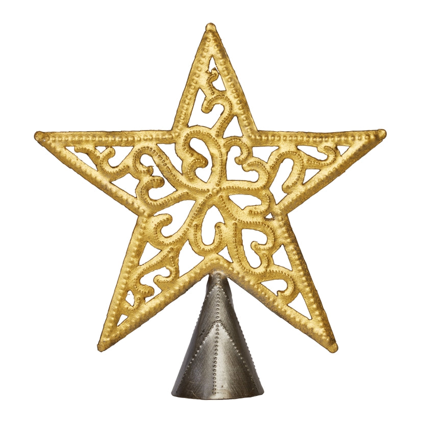 Gold Filigree Star Tree Topper – Creative Women of the World