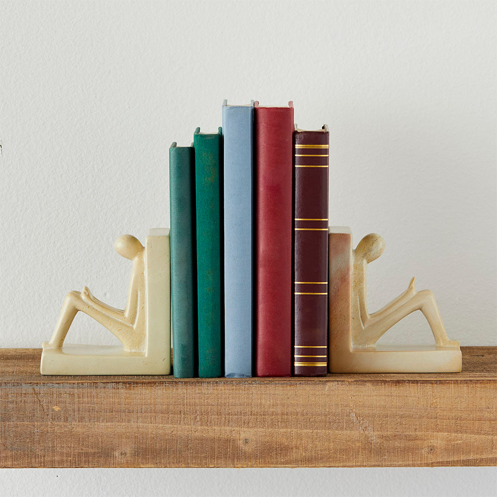 Reader Soapstone Bookends – Creative Women of the World